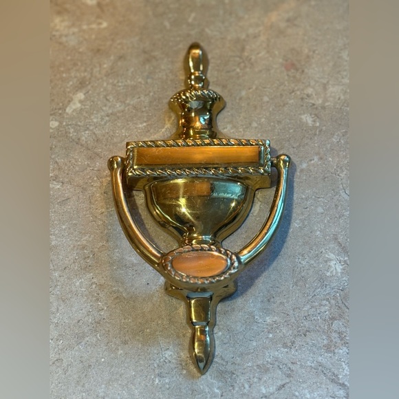 Other | Vintage Solid Brass Door Knocker Traditional Classic Style ...